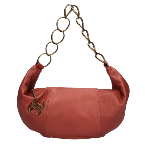 CHANEL | Bags | Chanel Chanel Ring Chain Shoulder Bag Lambskin Pink ...